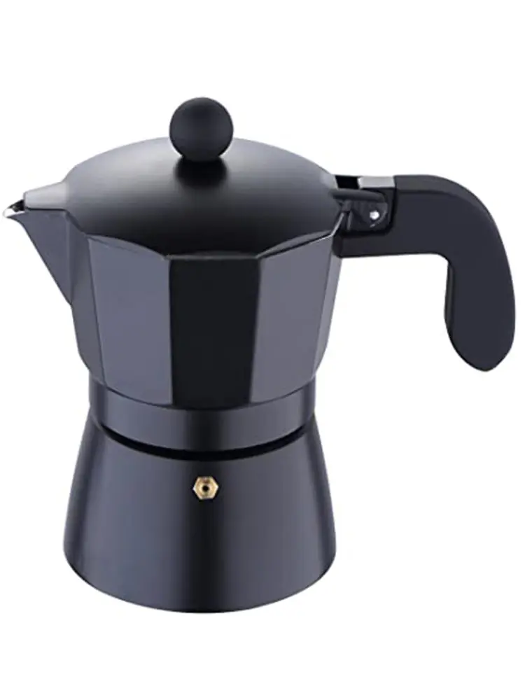 Cafetera Moka Greca De 3 Tazas Negra – House of B